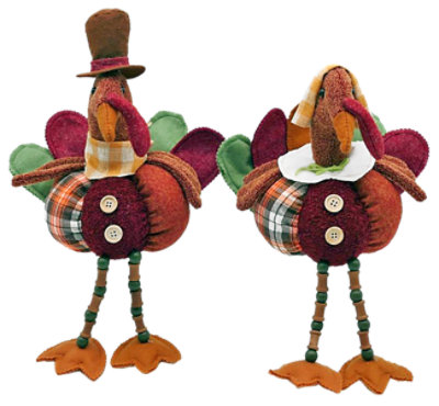 Ssel 11.5in Fabric Turkey - EA - jewelosco