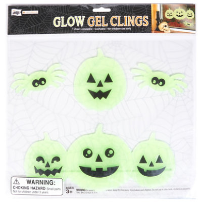Mel 12x12 Halloween Glow Gel Cling - EA - safeway