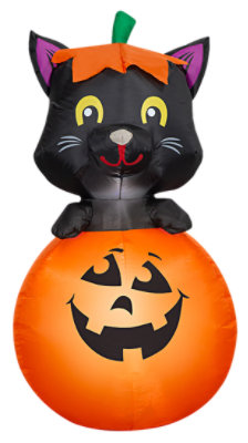 Gem 3.5ft Black Cat Airblown - EA - safeway
