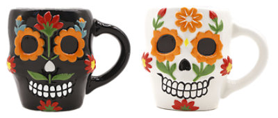 Ssel 16z Ceramic Sugar Skull Mug - EA - safeway