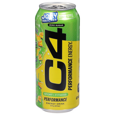 C4 Energy Jolly Rancher Green Apple 16fz - 16 FZ - safeway