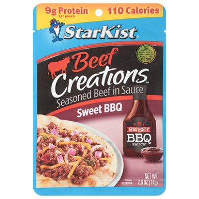 Sk 2.6 Oz. Beef Creations Bbq Pouch - 2.6 OZ - safeway