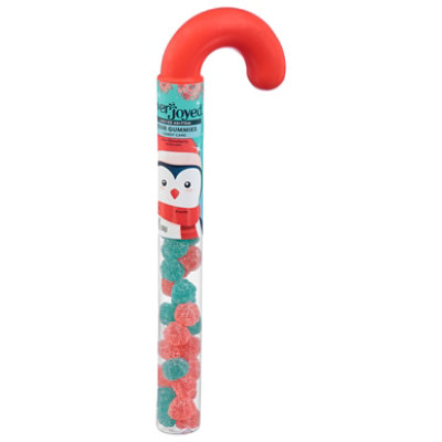 Overjoyed Sour Strawberry Sour Gummies Candy Cane - 2.12 Oz - safeway