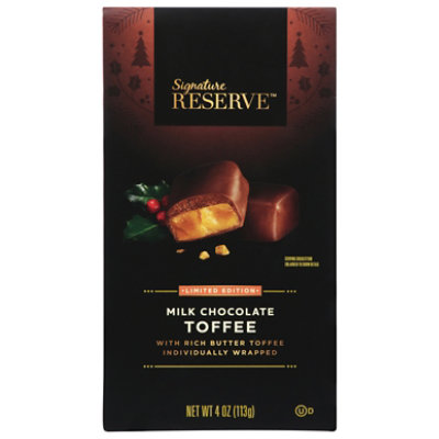 Signature RESERVE Chocolate Enrobed Toffee - 4 OZ - safeway