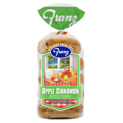 Franz Apple Cinnamon Bagels 5 Pack - 15 OZ - albertsons