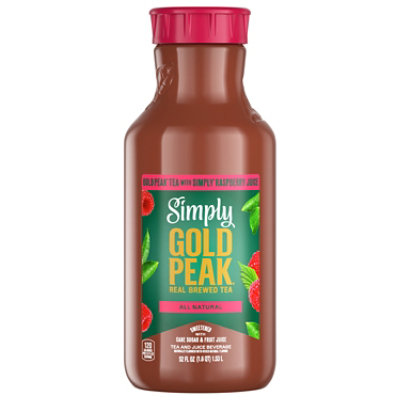 Simply Gold Peak Tea & Raspberry Bottle 52 Fl Oz - 52 FZ - safeway