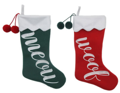 Signature SELECT Pet Pom Pom Stocking - Each - safeway