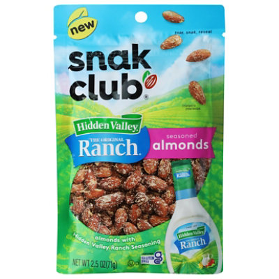 Snak Club Almonds Ranch 2.5oz - 2.5 OZ - jewelosco