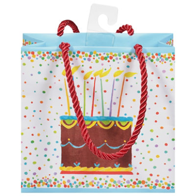 Birthday Cake Gift Bag Sm Sq. 5 3/4x2 1/ - EA - safeway
