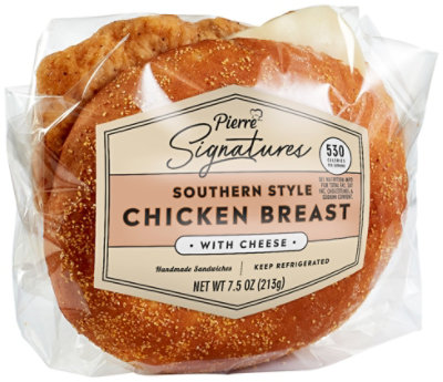 Southern Style Chicken Breast With Cheese Sandwich Fully Cooked - 7.52 ...