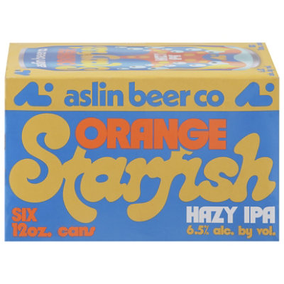 Aslin Orange Starfish 6pk In Cans - 6-12 FZ - acmemarkets