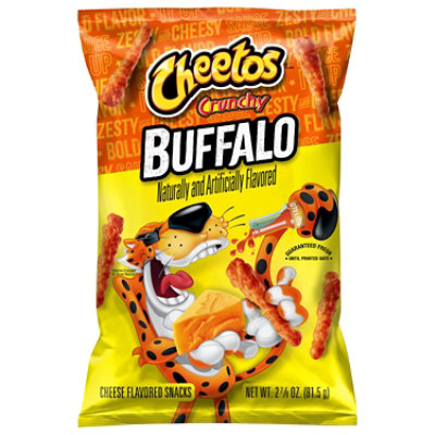 Cheetos Crunchy Cheese Flavored Snacks Buffalo 2 7/8 Oz - 2.875OZ - safeway