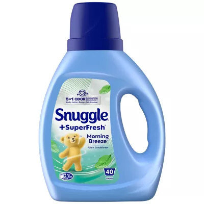 Snuggle Liquid Super Fresh Ultra Fabric Softener, Morning Breeze - 35.7 ...