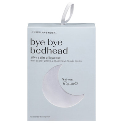 Lemon Lavender Bye Bye Bedhead Moonlight Silky Satin Pillowcase - Each ...