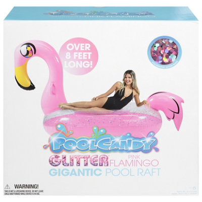 PoolCandy Glitter Pink Flamingo Gigantic Pool Raft - Each - safeway