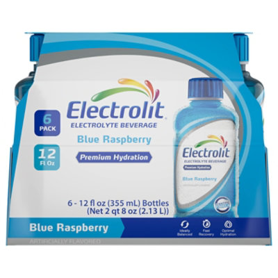 Electrolit Blue Raspberry 6-12fz - 6-12 FZ - albertsons