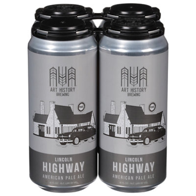 Art History Lincoln Highway American Pale Ale 4-16 Fl Oz In Cans - 4-16 ...