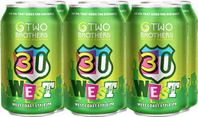Two Brothers 30 West Ipa 6pk Cans - 6-12 FZ - jewelosco
