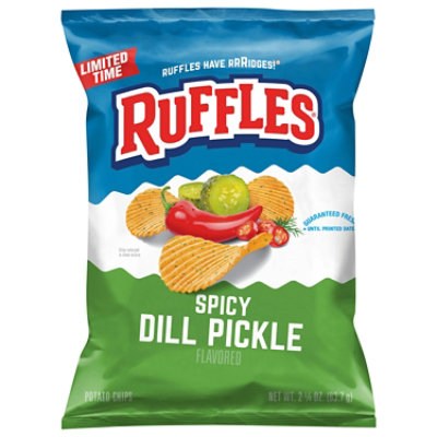 Ruffles Spicy Dill Pickle 2.25oz - 2.25 OZ - safeway