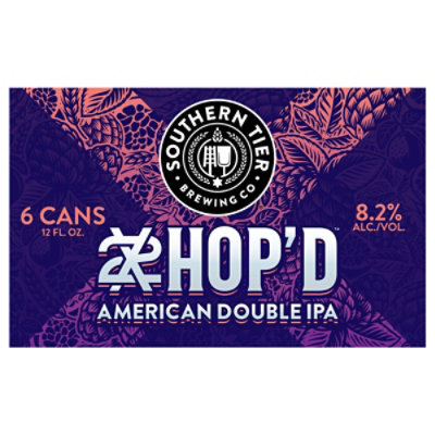 Southern Tier 2x Hop'd Amercian Double Ipa 6-12 Fl Oz In Cans - 6-12 FZ ...