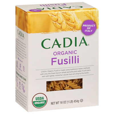 Cadia Pasta Fusilli Organic - 16 OZ - safeway