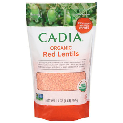 Cadia Bean Lentil Red Dry Organic - 16 OZ - safeway