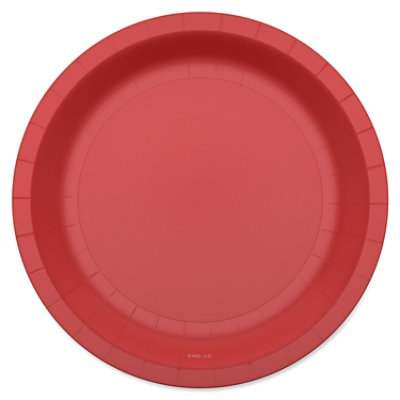 American Greetings Red 7" All Occasion Paper Plates - 10 Count - safeway