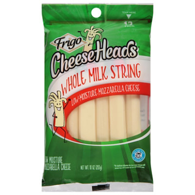 Frigo Cheeseheads Whole Milk String Cheese, 10 Oz - 10 OZ - albertsons