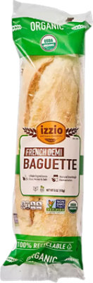 Izzio Take & Bake Organic Demi Baguette - 6 Oz - albertsons