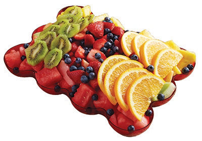 Red Round and Rectangle Fruit Tray - Order Ahead | Albertsons